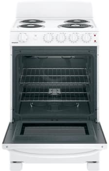 Hotpoint RAS300DMWW 24 Inch Freestanding Electric Range with Sensi-Temp ...