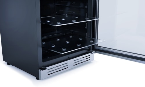 Elica EBS51SS1 24 Inch Beverage Center with 4.8 Cu. Ft. Capacity, Slide ...
