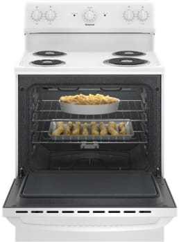 Hotpoint RBS160DMWW 30 Inch Freestanding Electric Range with 5.0 Cu. Ft ...