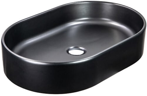 Nantucket Sinks RC5022MB 24 Inch Top Mount Oval Bathroom Sink with 5 ...