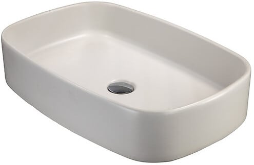 Nantucket Sinks RC6044MW 24 Inch Top Mount Rectangular Bathroom Sink with 4 Inch Bowl Depth ...