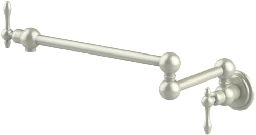 ZLINE REMFPFBN Rembrandt Double Lever Pot Filler with 1.8 GPM Flow Rate ...