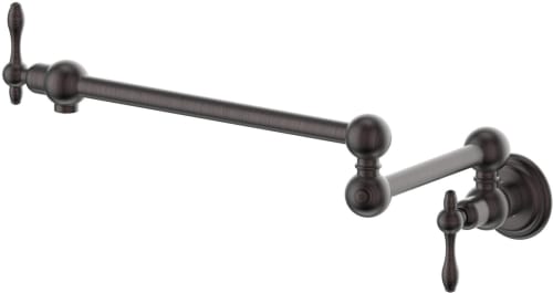 ZLINE REMFPFORB Rembrandt Double Lever Pot Filler with 1.8 GPM Flow ...