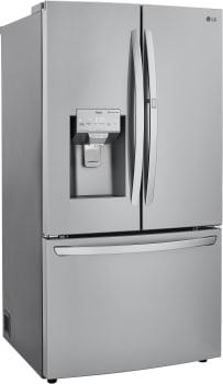 LG LRFDC2406S 36 Inch Counter Depth Smart French Door Refrigerator with ...