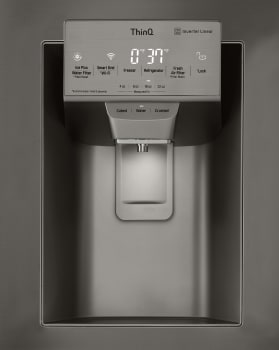 LG LRFVS3006D 36 Inch French Door Smart Refrigerator with 29.7 Cu. Ft ...