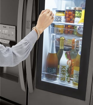 LG LRFVS3006D 36 Inch French Door Smart Refrigerator with 29.7 Cu. Ft ...