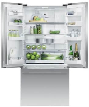 Fisher & Paykel RF170ADJX4 32 Inch Freestanding French Door ...