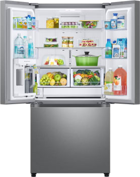 Samsung RF25C5551SR 33 Inch Smart French Door Refrigerator with 24.5 Cu ...