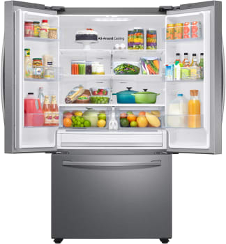 Samsung RF28T5001SR 36 Inch 3-Door French Door Refrigerator with 28.2 ...