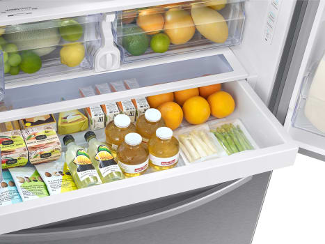 Samsung RF28T5001SR 36 Inch 3-Door French Door Refrigerator with 28.2 ...