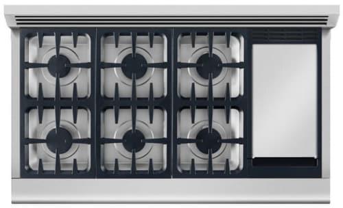 DCS RGV486GDN 48 Inch Pro-Style Slide-In Gas Range with 6 Sealed ...