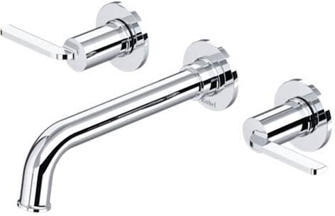 Rohl TAU03C Single Handle Wall Mount Lavatory Faucet Trim with 1.2 GPM ...