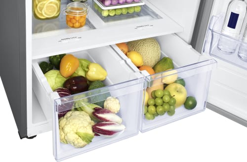 Samsung RT18M6215SR 29 Inch Freestanding Top-Freezer Refrigerator with ...