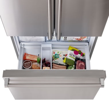 Viking RVFFR336SS 36 Inch Counter Depth French Door Refrigerator with ...