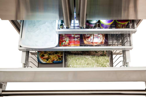 Viking RVRF3361SS 36 Inch Counter Depth French Door Refrigerator with ...