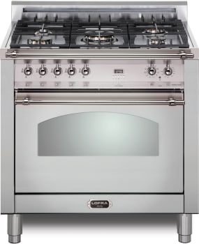 LOFRA RXCS30M0G500 30 Inch Freestanding Dual Fuel Range with 5 Sealed ...