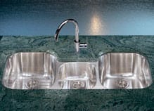 Franke RXX170 45 Inch Undermount Triple Bowl Stainless Steel Sink with ...