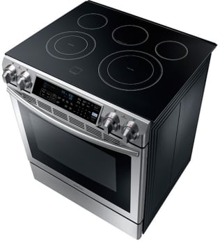Samsung NE58F9500SS 30 Inch Slide-In Electric Range with 5 Radiant ...