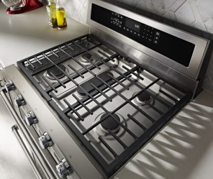 KitchenAid KFDD500ESS 30 Inch Freestanding Dual Fuel Range with 5 ...