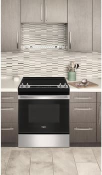 Whirlpool WEE515S0LS 30 Inch Slide-In Electric Range with 4 Elements, 4 ...