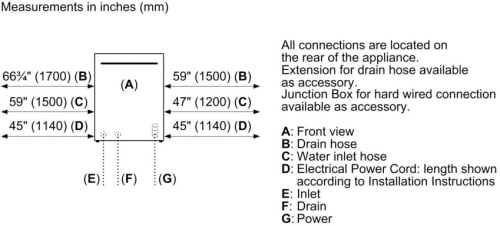 Bosch SGE78C55UC 24 Inch Smart Full Console Built-In Dishwasher with 15 ...