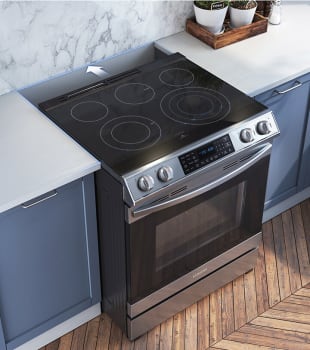 Samsung NE63T8711SS 30 Inch Slide-In Electric Smart Range with 5 ...