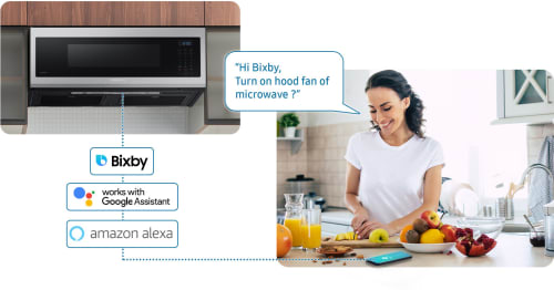 Samsung ME11A7510DS 30 Inch SLIM Over-the-Range Smart Microwave with 1. ...