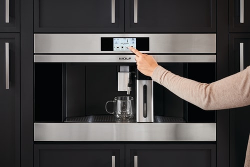 Wolf EC2450TES 24 Inch Transitional Coffee System with 84.5oz Water ...