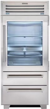 Sub-Zero PRO3650GRH 36 Inch Built-In Bottom Freezer Refrigerator with ...