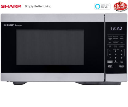 Sharp SMC1169KS 1.1 cu. ft. Countertop Smart Microwave Oven with 1,000 Watts, Express Cook, +30 ...