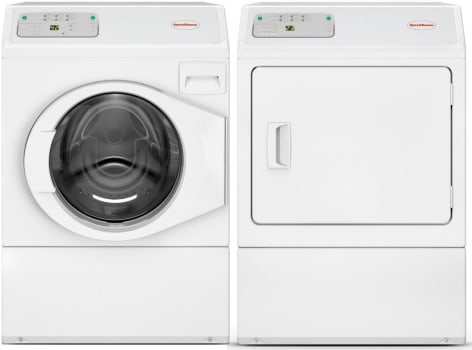 Speed Queen SQCWADREW1151 Side-by-Side Front Load Washer and Electric ...
