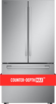 LG SRFB27S3 36 Inch Counter-Depth Freestanding French Door Smart ...