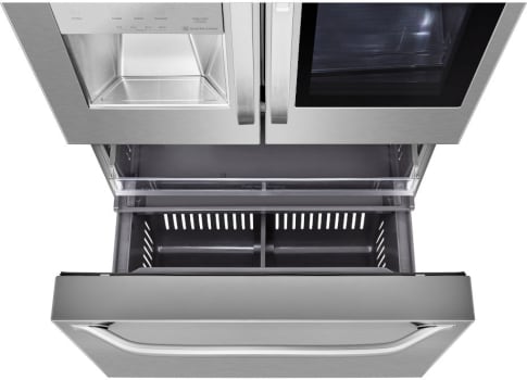 LG SRFVC2406S 36 Inch Counter Depth 3-Door French Door Refrigerator ...