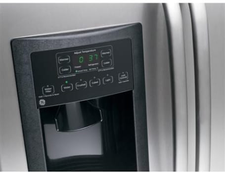 GE GSH22JSDSS 21.9 cu. ft. Side by Side Refrigerator with Slide-Out ...