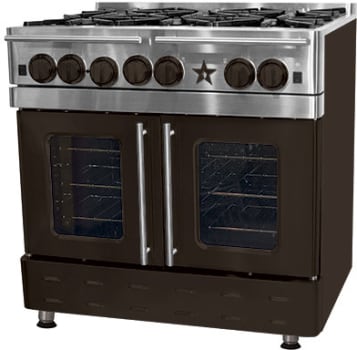 BlueStar RNB366BPMV2 36 Inch Freestanding Gas Range with 6 Open Burners ...