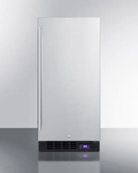 Summit SCFF1537BSS 15 Inch Built-In or Freestanding All-Freezer with 2. ...