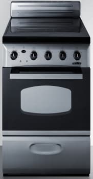 Summit REX208SS 20 Inch Electric Range with 2.19 cu. ft. Oven, 4 ...