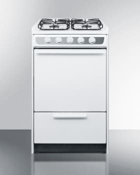 Summit WTM1107SRT 20 Inch Slide-In Gas Range with 2.92 cu. ft. Capacity ...