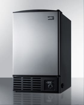 Summit BIM25 1.0 cu. ft. Freestanding/Built-In Ice Maker with 12 Lbs ...