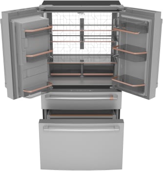 Cafe CXE22DP2PS1 36 Inch Counter Depth 4-Door French Door Smart ...