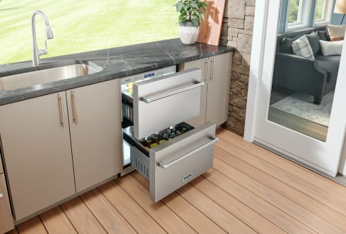 Thor Kitchen TRF24U 24 Inch Undercounter Drawer Refrigerator with 5.4 ...
