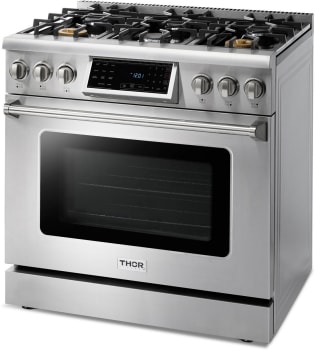 Thor Kitchen TRG3601LP 36 Inch Freestanding Professional Gas Range with ...