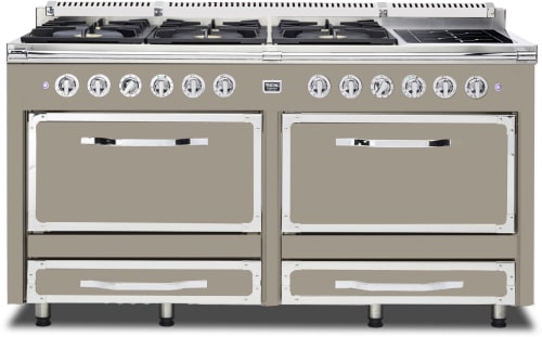 Viking TVDR6616INA 66 Inch Freestanding Dual Fuel Range with 6 Sealed ...