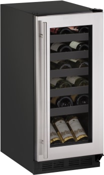 U-Line U1215WCS00B 15 Inch Undercounter Wine Storage with 24-Bottle ...
