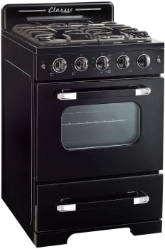 Unique Appliances UGP24CRB 24 Inch Freestanding Gas Range with 4 Sealed ...