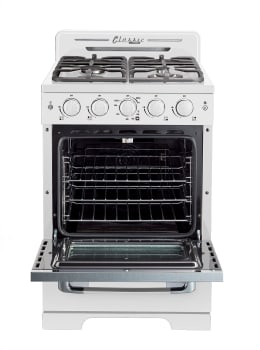 Unique Appliances UGP24CRW 24 Inch Freestanding Gas Range with 4 Sealed ...