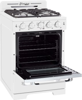 Unique Appliances UGP24CRW 24 Inch Freestanding Gas Range with 4 Sealed ...
