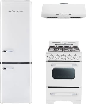 Unique Appliances UGP24CRW 24 Inch Freestanding Gas Range with 4 Sealed ...