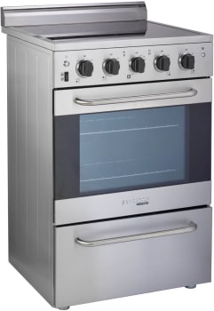 Unique Appliances UGP24VECSS 24 Inch Freestanding Electric Range with 4 ...