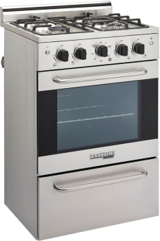 Unique Appliances UGP24VPC1SS 24 Inch Freestanding Gas Range with 4 ...